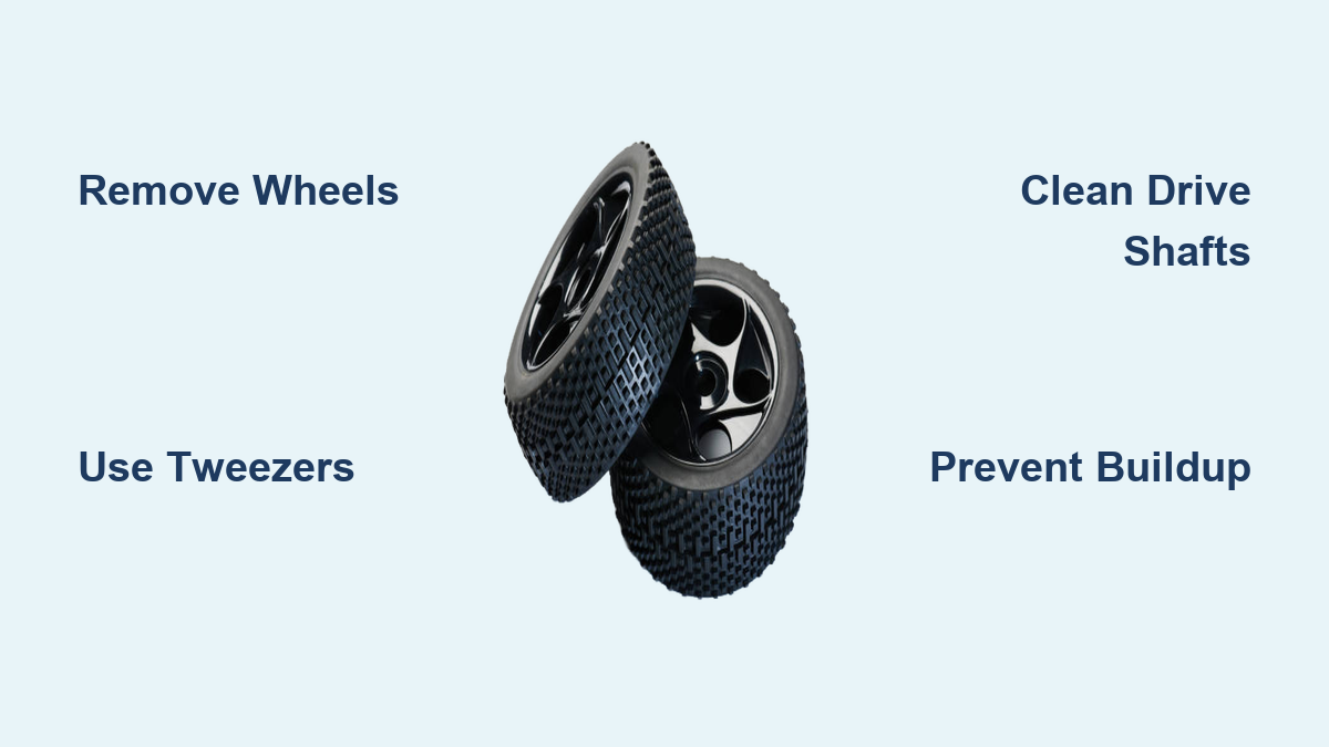 How to Remove Hair from RC Car Wheels